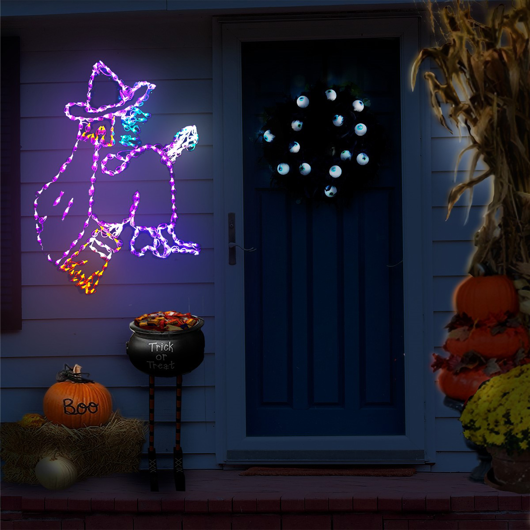 Holidynamics - Halloween LED Flying Witch 46"