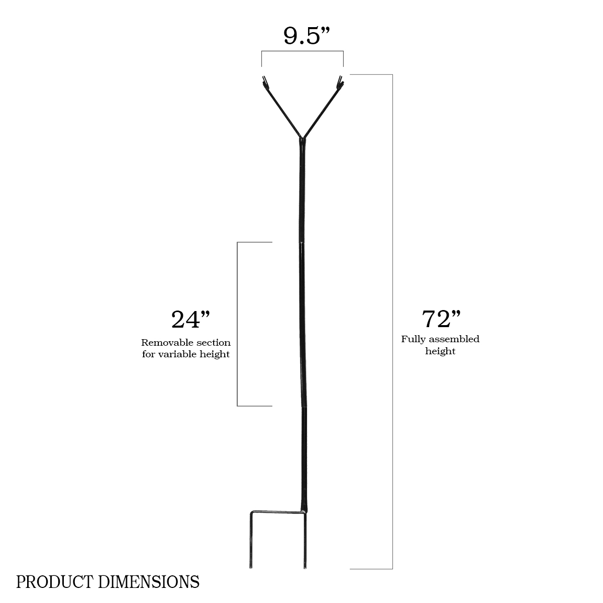 Holidynamics - Y-Stake Adjustable 4'-6'