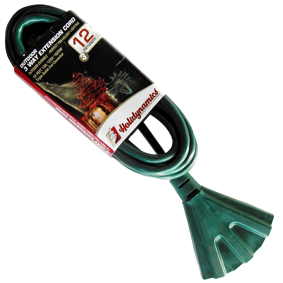 Holidynamics - Triple Tap Extension Cord 12'