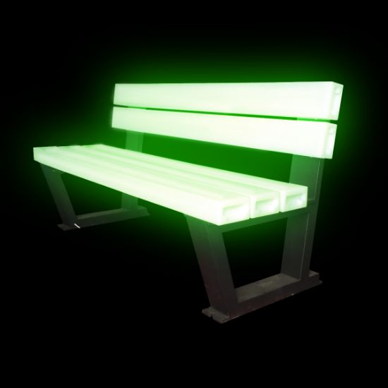 Holidynamics - Dynamic Illumination RGB LED Park Bench