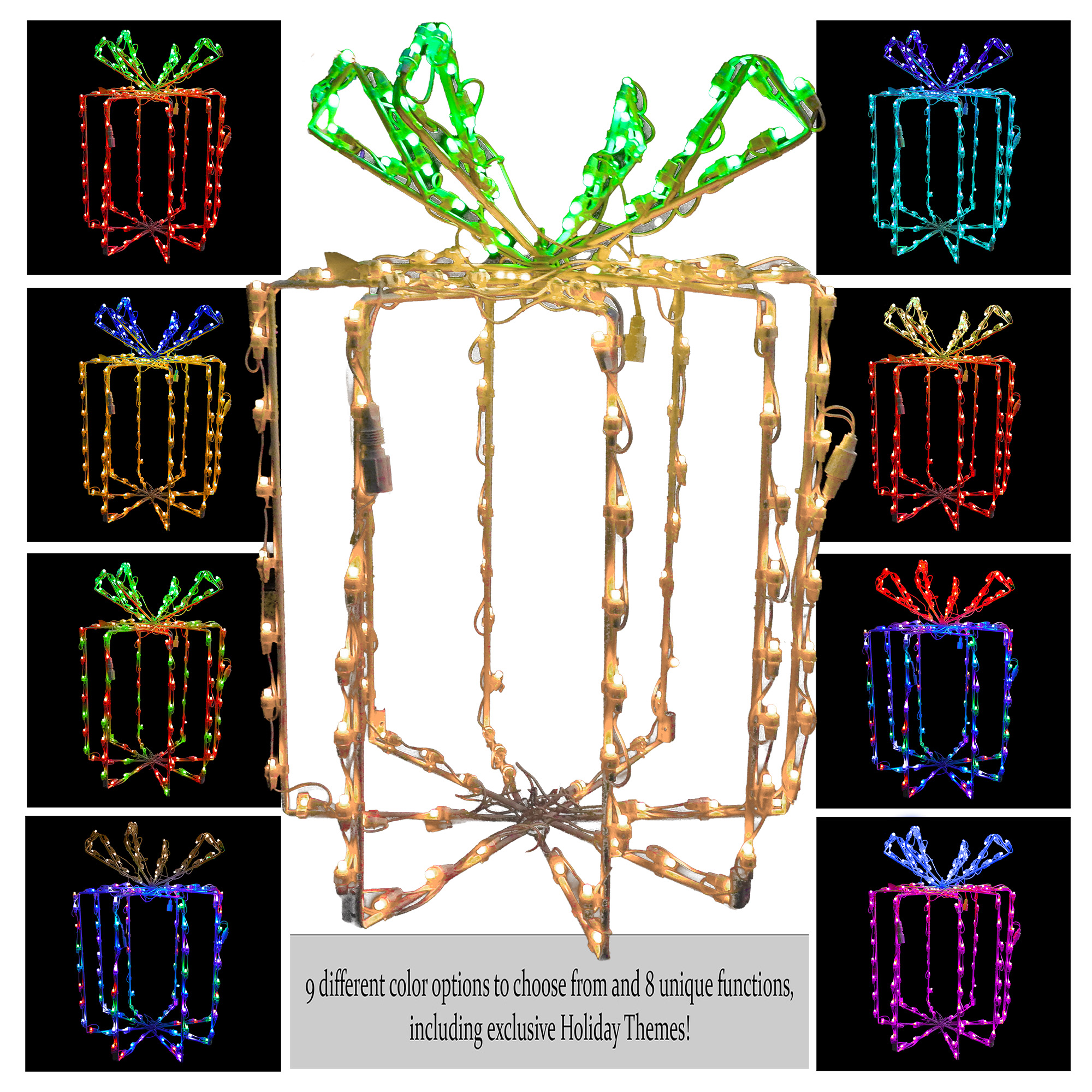 Holidynamics - Dynamic RGBWW 3D Gift Box-Large 30"