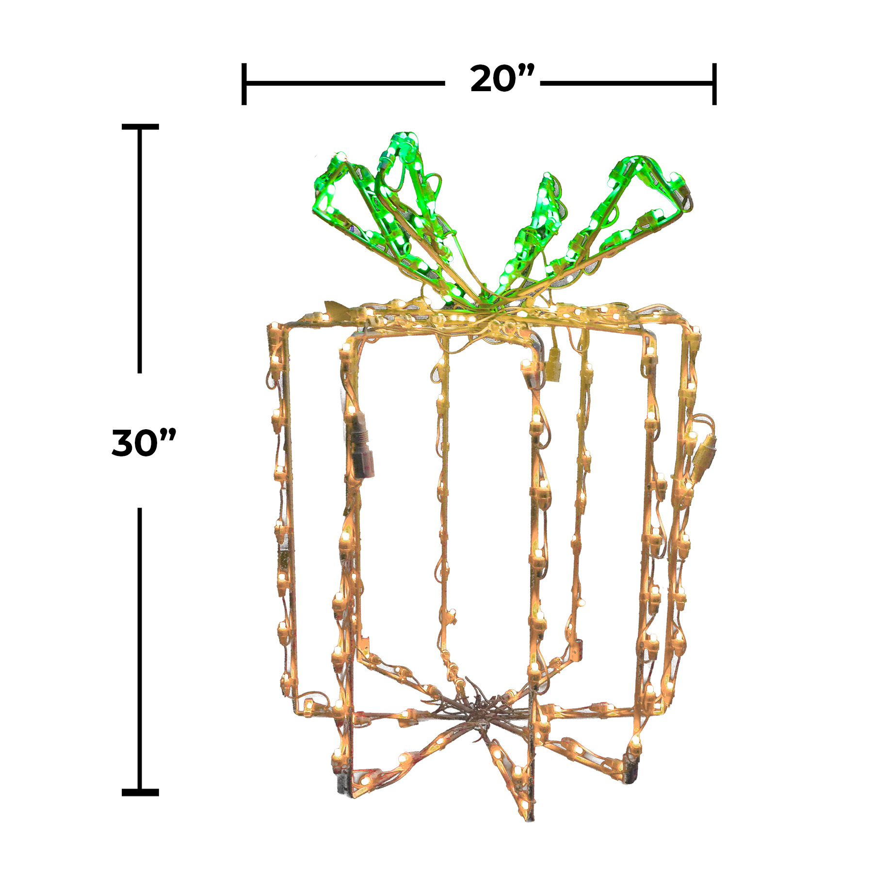 Holidynamics - Dynamic RGBWW 3D Gift Box-Large 30"