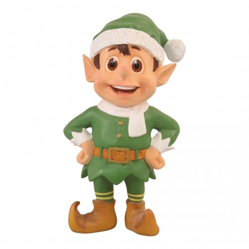 Holidynamics - Reinforced Fiberglass Elf Standing Green