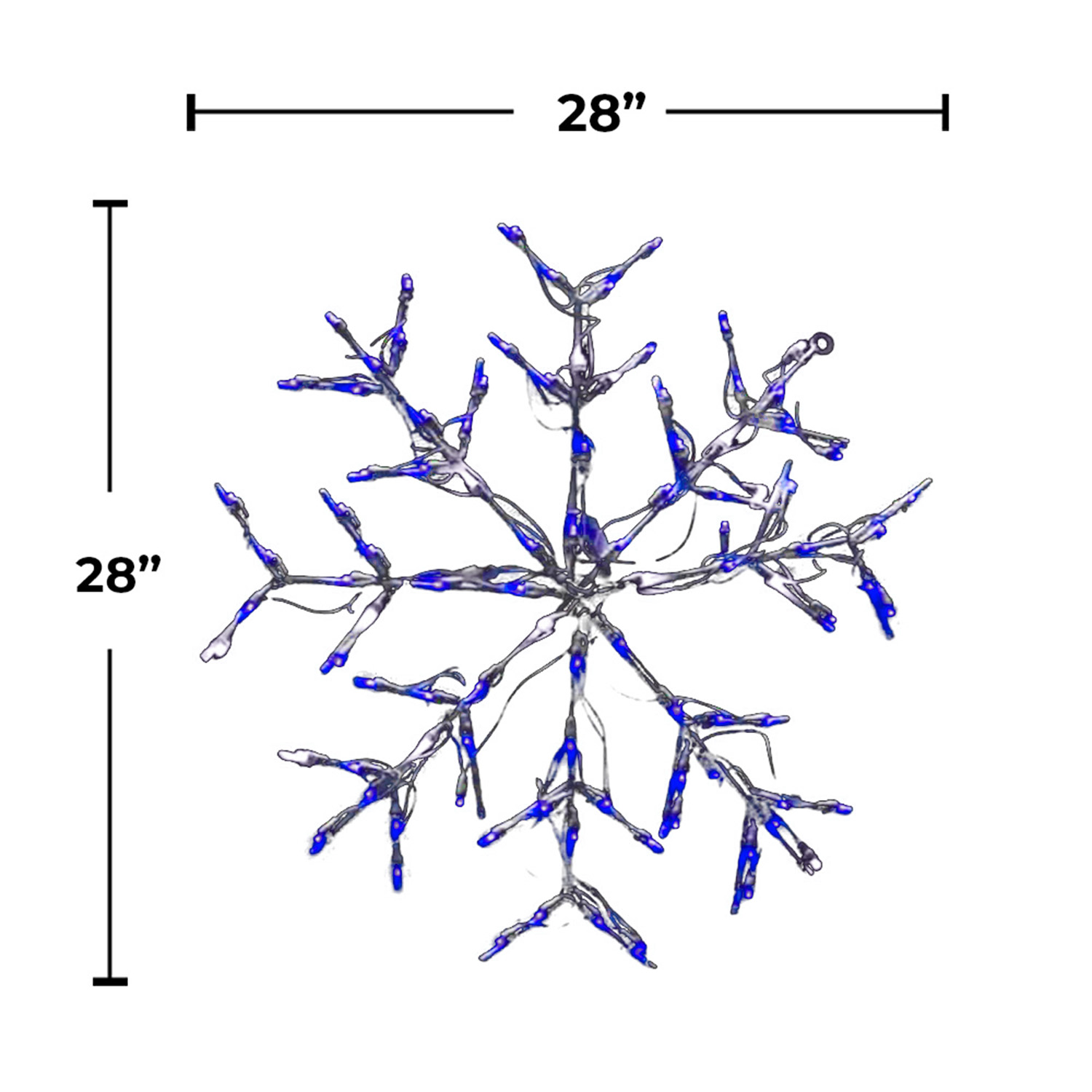 Holidynamics - Dynamic RGB Snowflake 28"