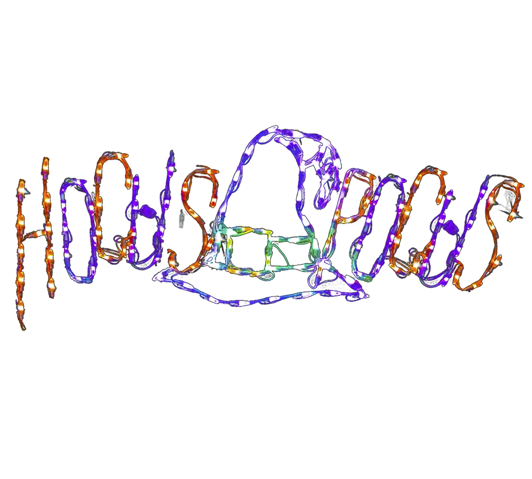 Holidynamics - Halloween Sign LED Hocus Pocus Witches Hat 44"