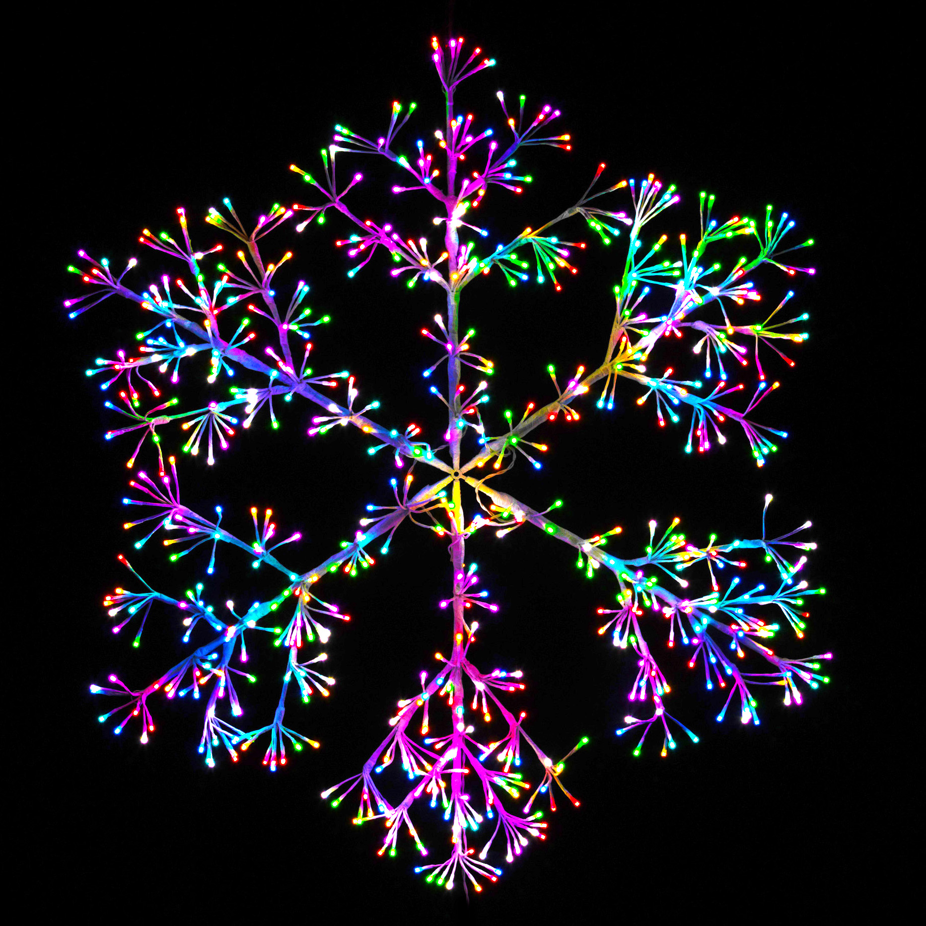 Holidynamics - Dynamic RGB LED Sparkler Snowflake 48"