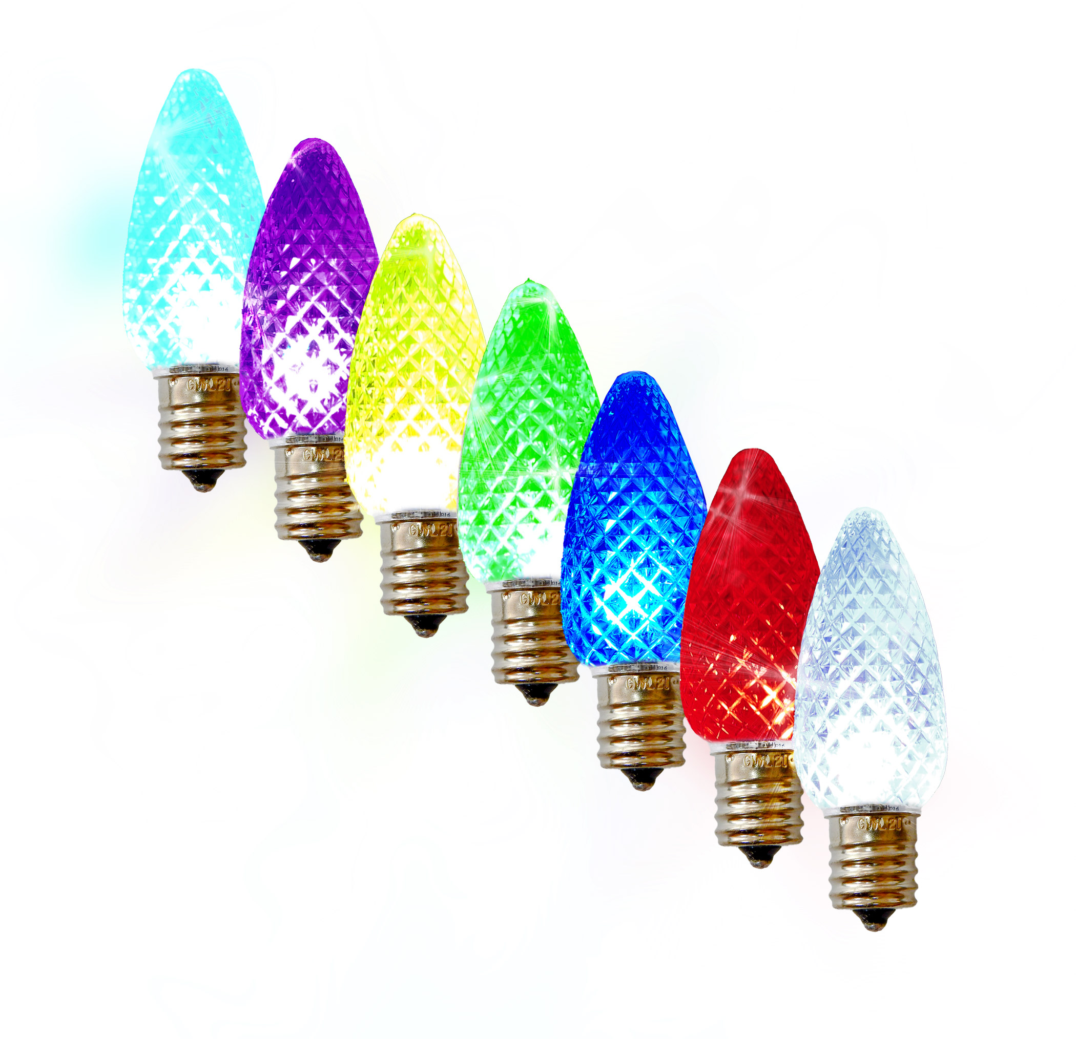 Holidynamics - Dynamic RGB Transparent Faceted C9 Bulb