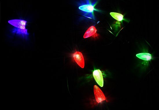 Holidynamics - Dynamic RGB Transparent Faceted C9 Bulb