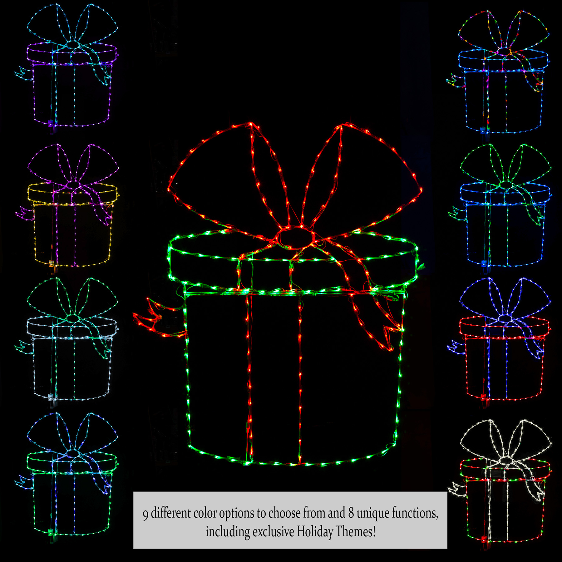 Holidynamics - Dynamic RGBWW Gift Box Round RGB 60"