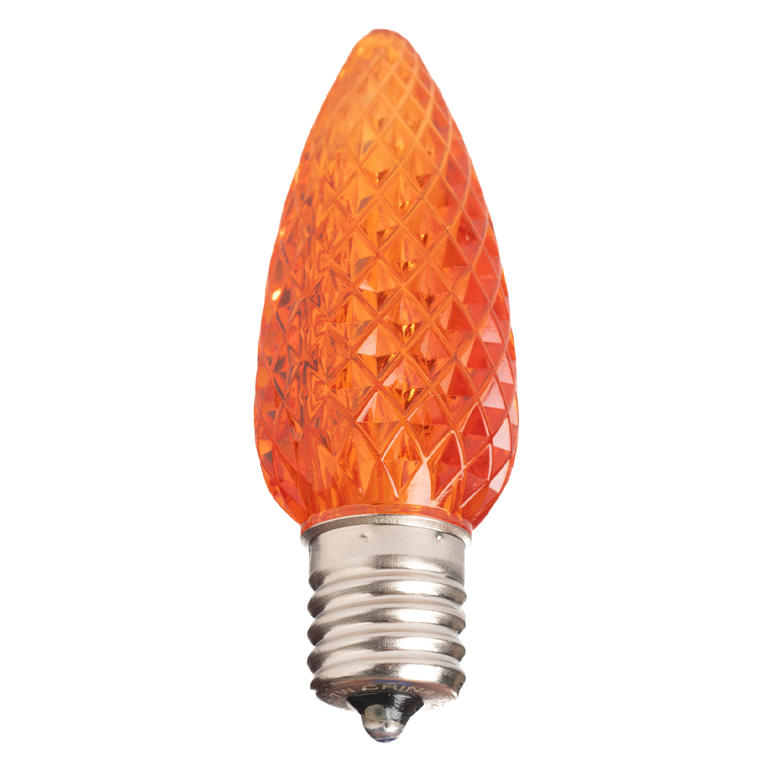 Holidynamics - C9 LED Polycarbonate Bulb - Orange Transparent